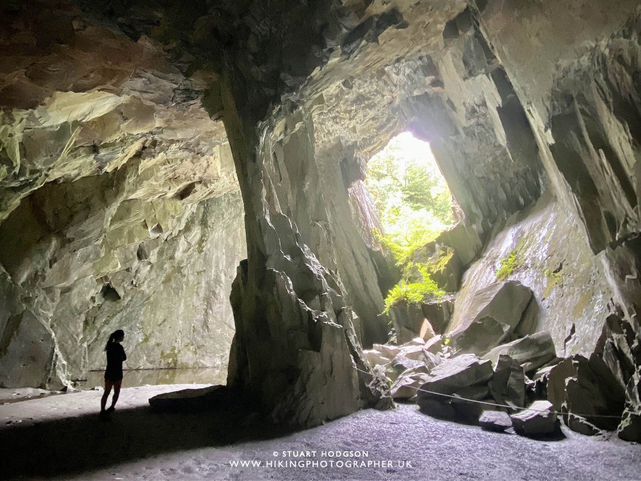 Cathedral Cave Quarry walk - best route from Little Langdale in the ...