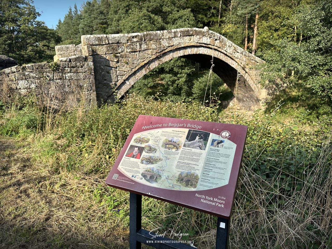 Egton Bridge walk to Beggars Bridge along the River Esk near Whitby ...