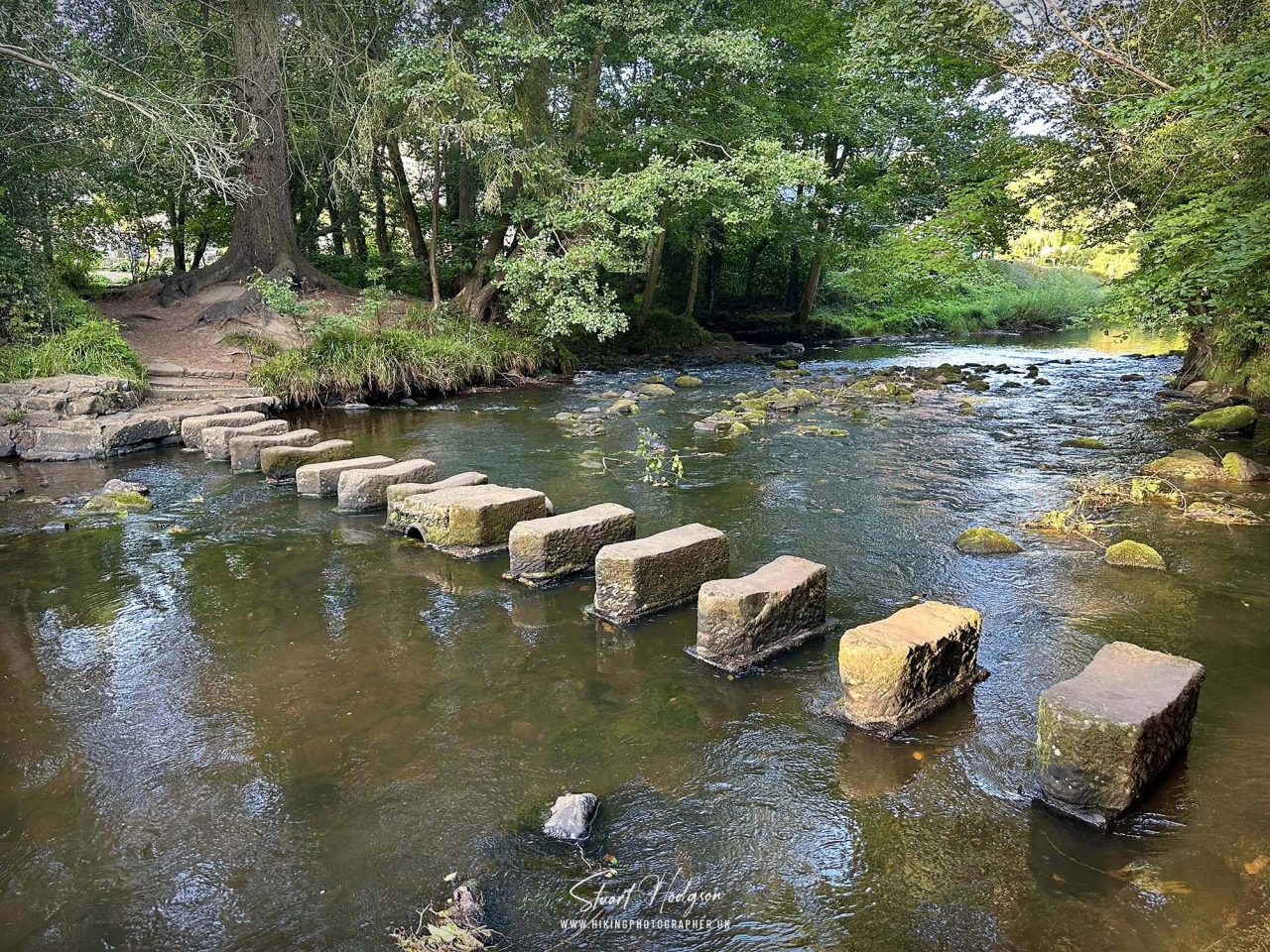 Egton Bridge walk to Beggars Bridge along the River Esk near Whitby ...