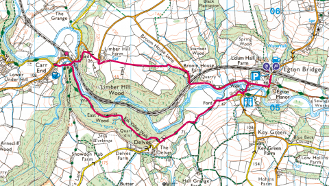 Egton Bridge walk to Beggars Bridge along the River Esk near Whitby ...