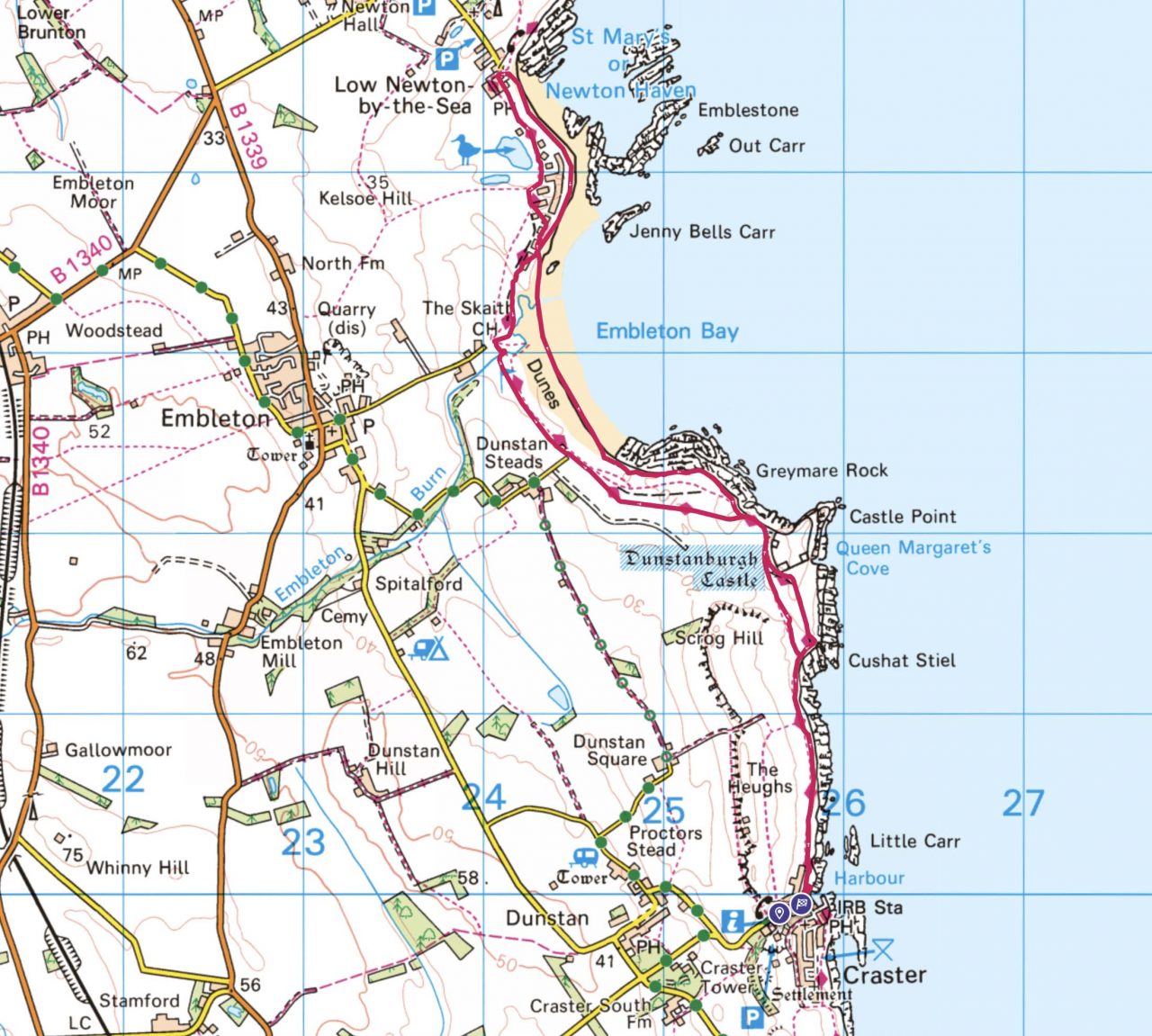 Dunstanburgh Castle walk: 3 stunning coastal hikes from Craster or ...