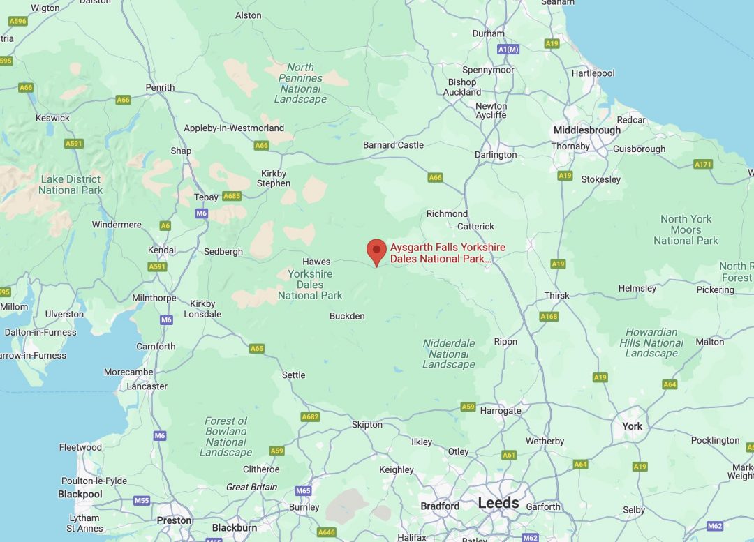 Aysgarth Falls best walk, location & longer route to West Burton ...