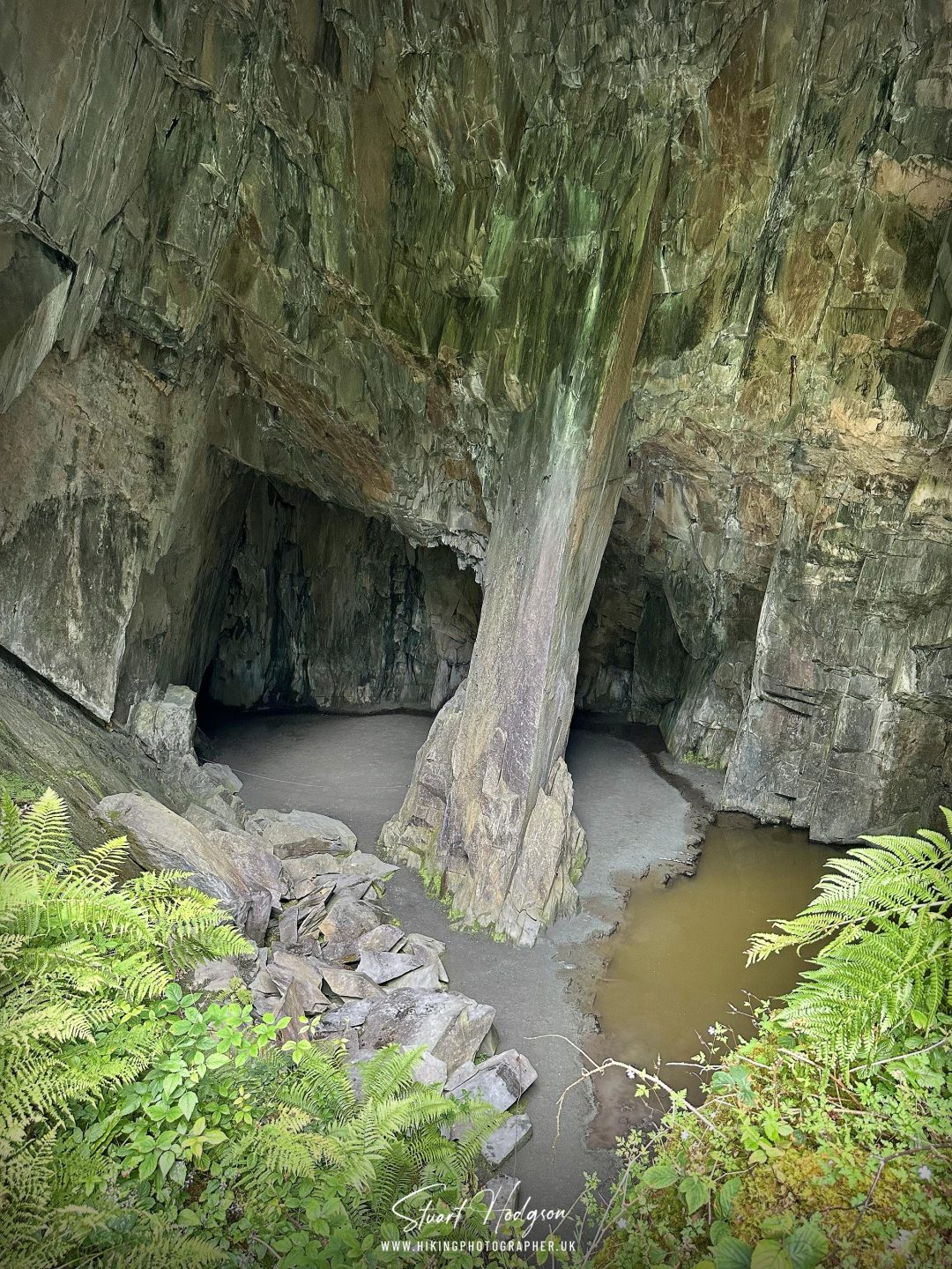 Cathedral Cave Quarry walk - best route from Little Langdale in the ...